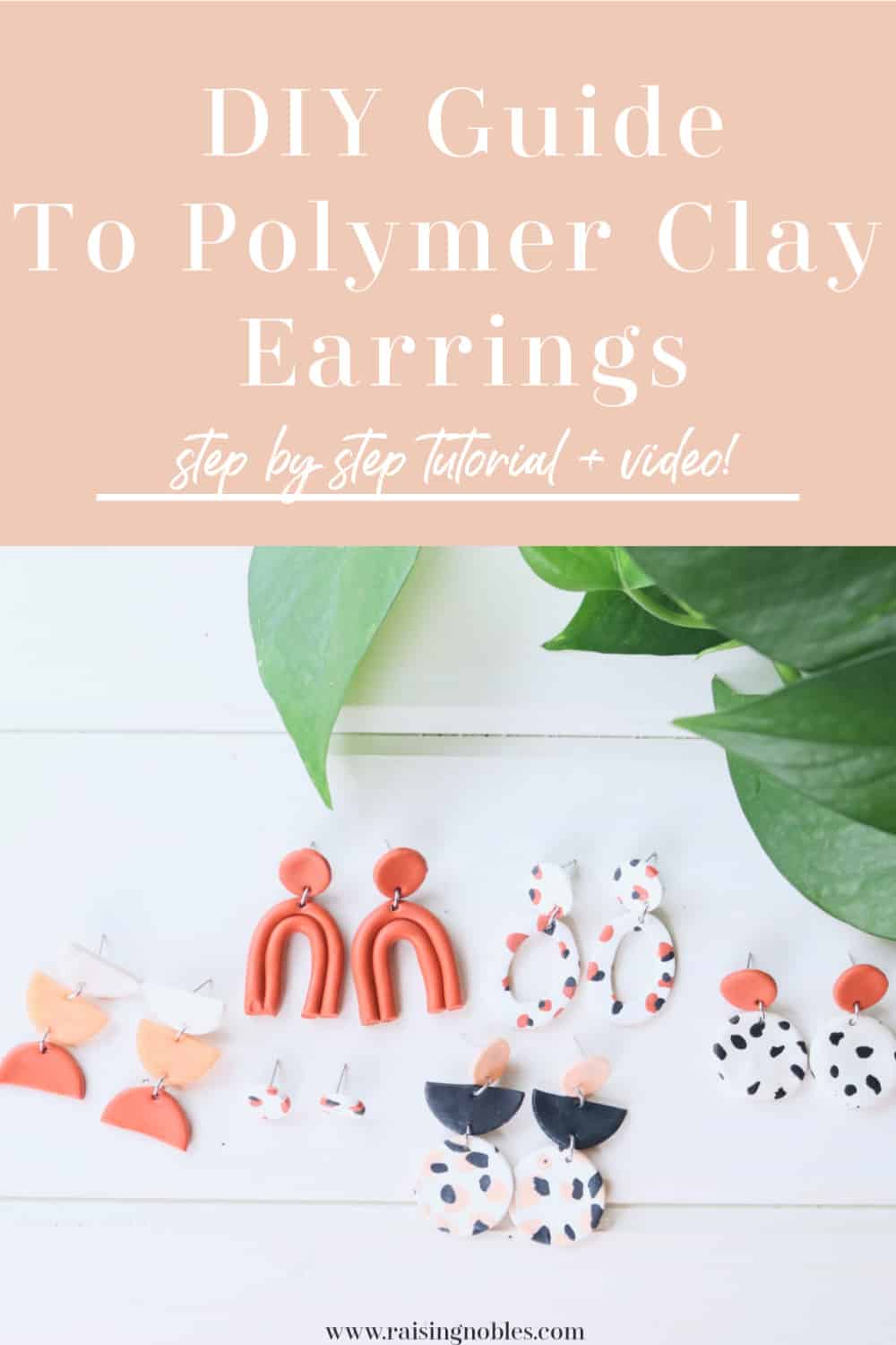 DIY Polymer Clay Earrings | How To Make Polymer Clay Earrings Tutorial ...