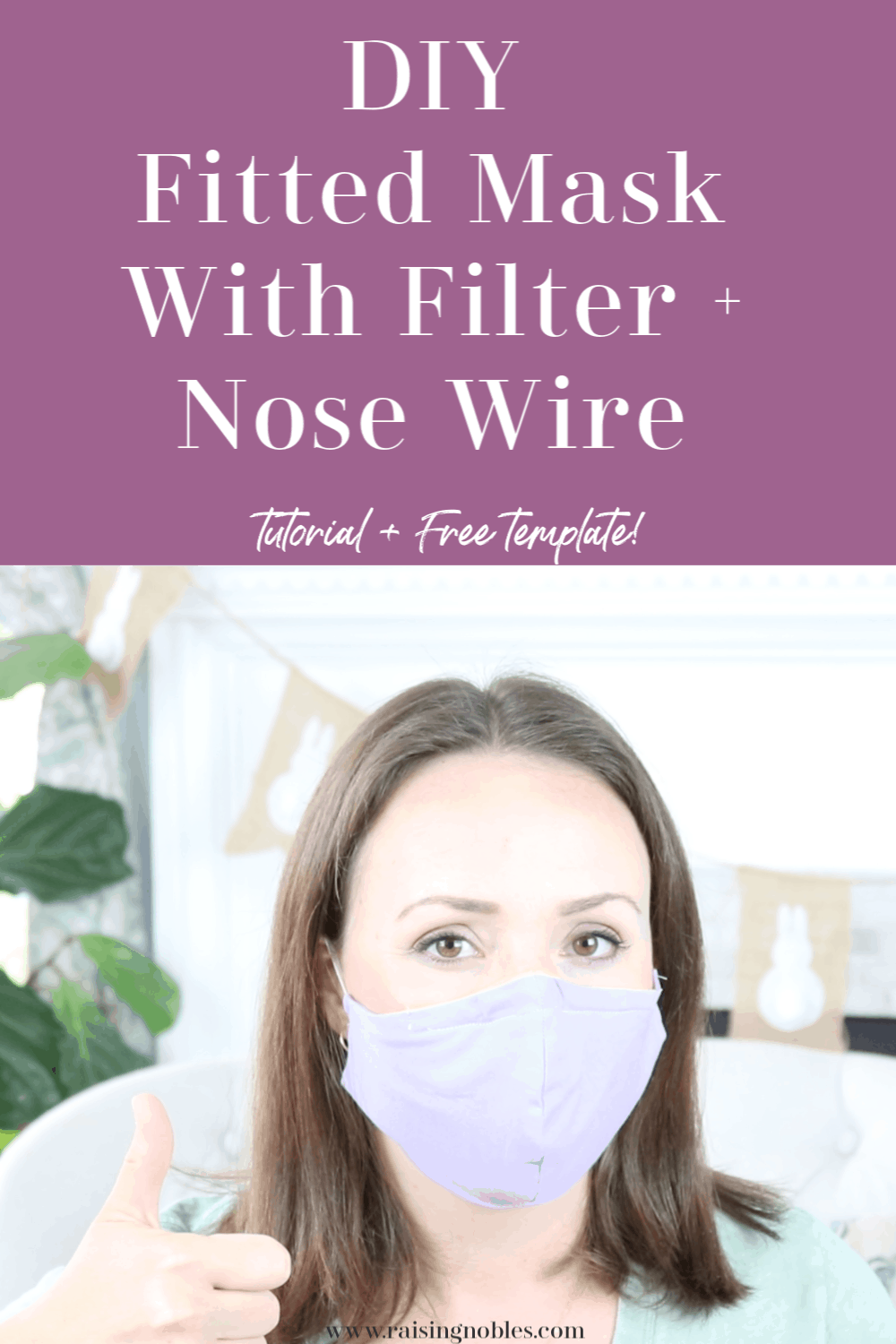How To Sew A Medical Face Mask With Filter Pocket and Nose Wire ...