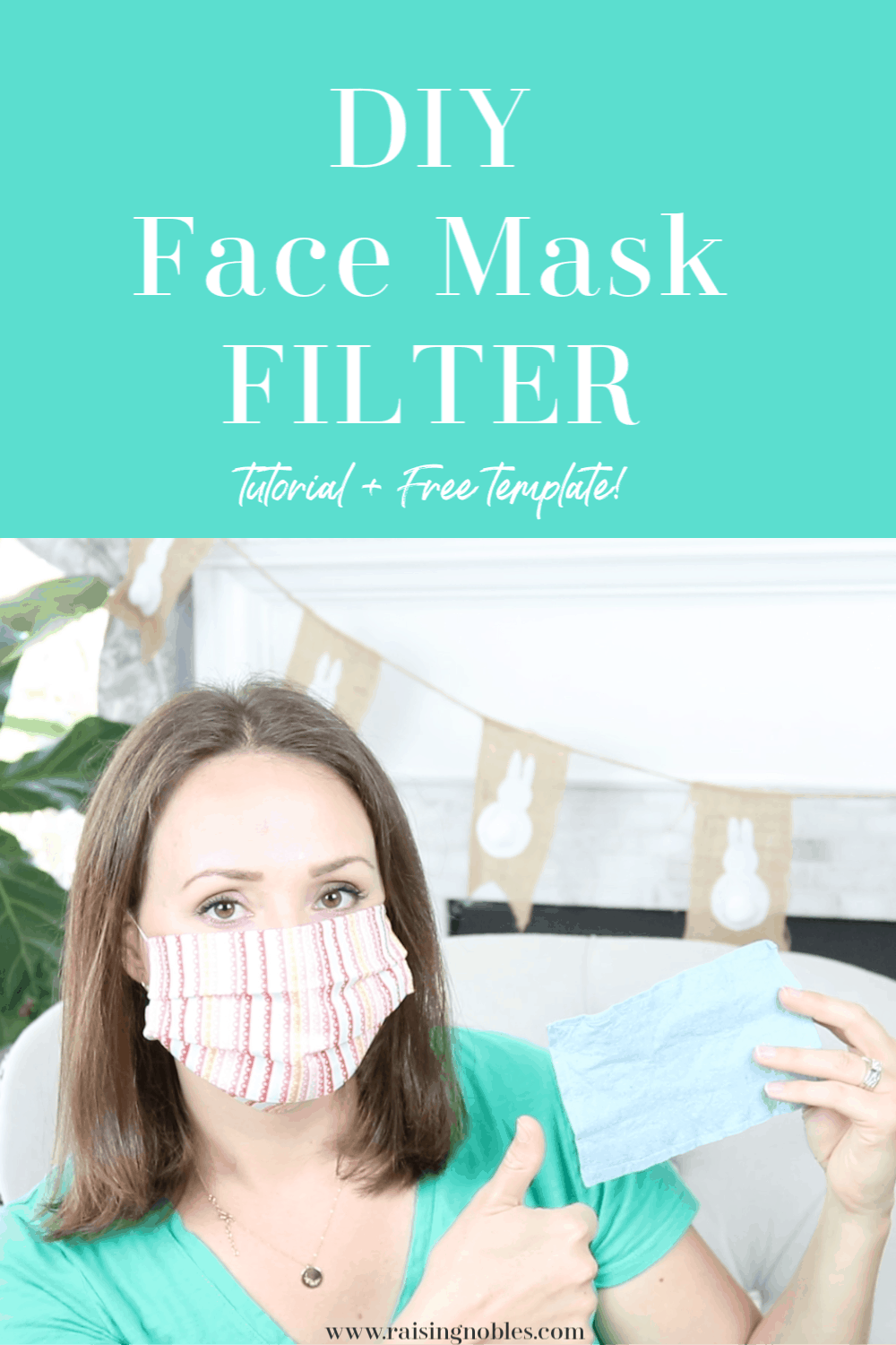 How To Make Your Own Face Mask Filter | DIY Mask Filter - Raising Nobles