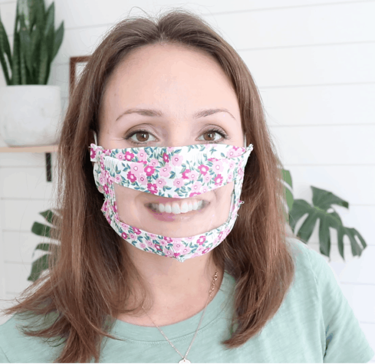 DIY Transparent Smile Face Mask | How To Make Vinyl Face Mask - Raising ...