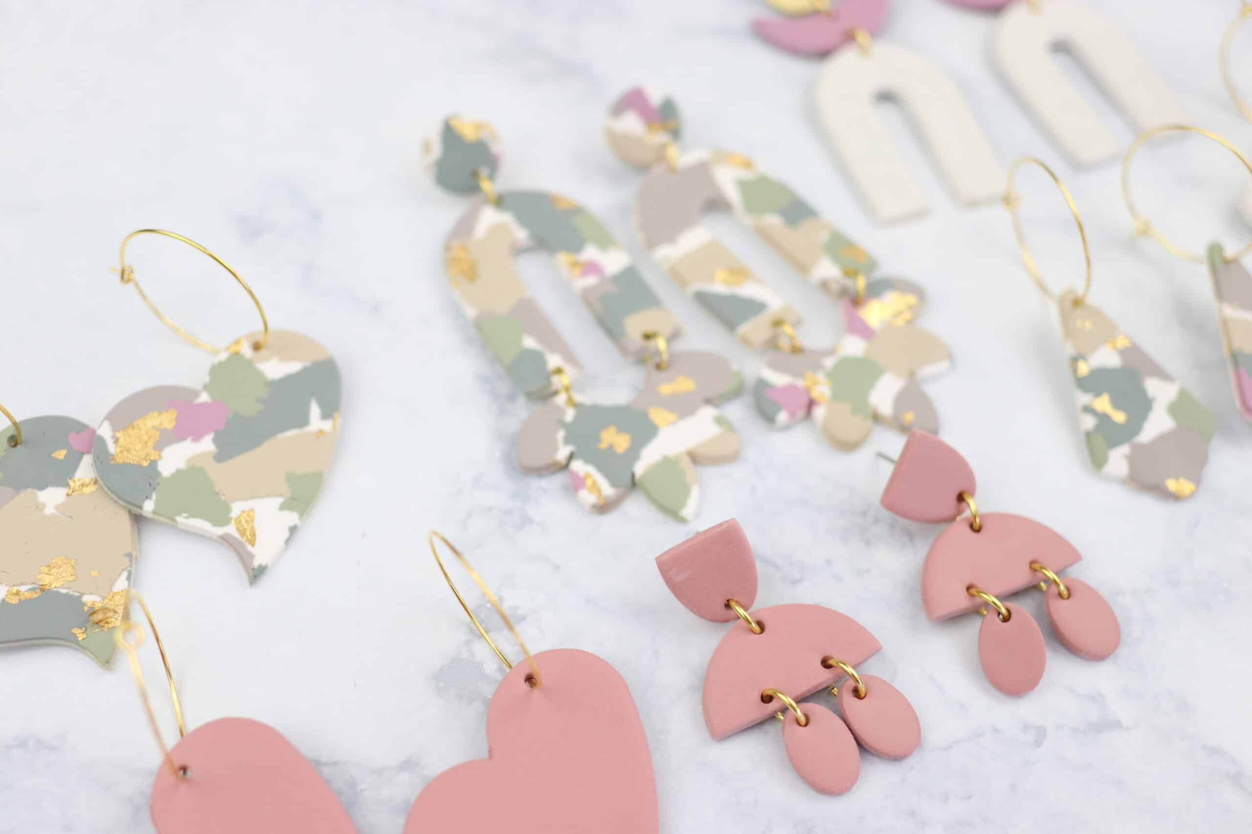 Shells On Polymer Clay Earrings Raising Nobles